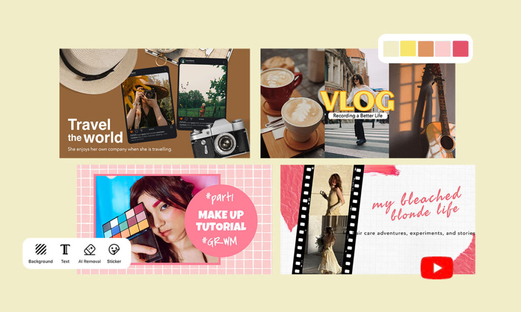 To Be A Youtuber: Try These Top5 Free YouTube Banner Makers - PhotoGrid ...