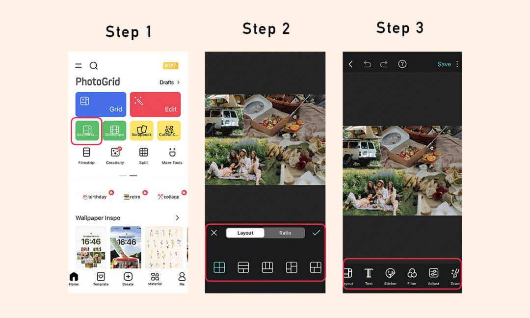 Seamless Photo Grid - Take Your Grids to the Next Level! - PhotoGrid Blog